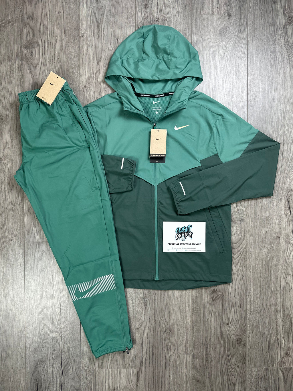 Nike Woven Performance Windrunner Tracksuit Green – Caught Drip'N'