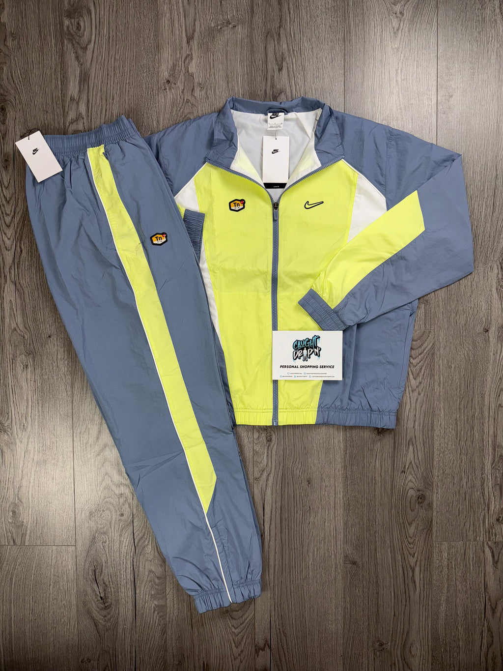 Nike TN Slate Blue, Lime Twist Tracksuit (Oversized Fit. Recommend Siz ...