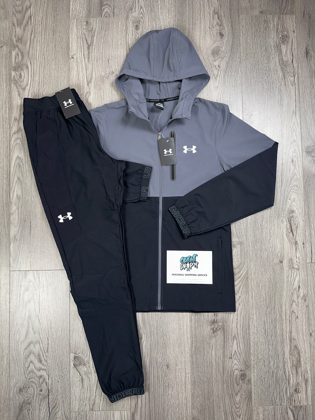 Under Armour Storm Vanish Grey | Black Tracksuit – Caught Drip'N'