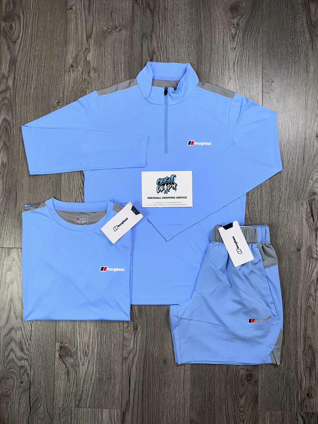 Berghaus 3 Piece Baby Blue Half Zip Set – Caught Drip'N'