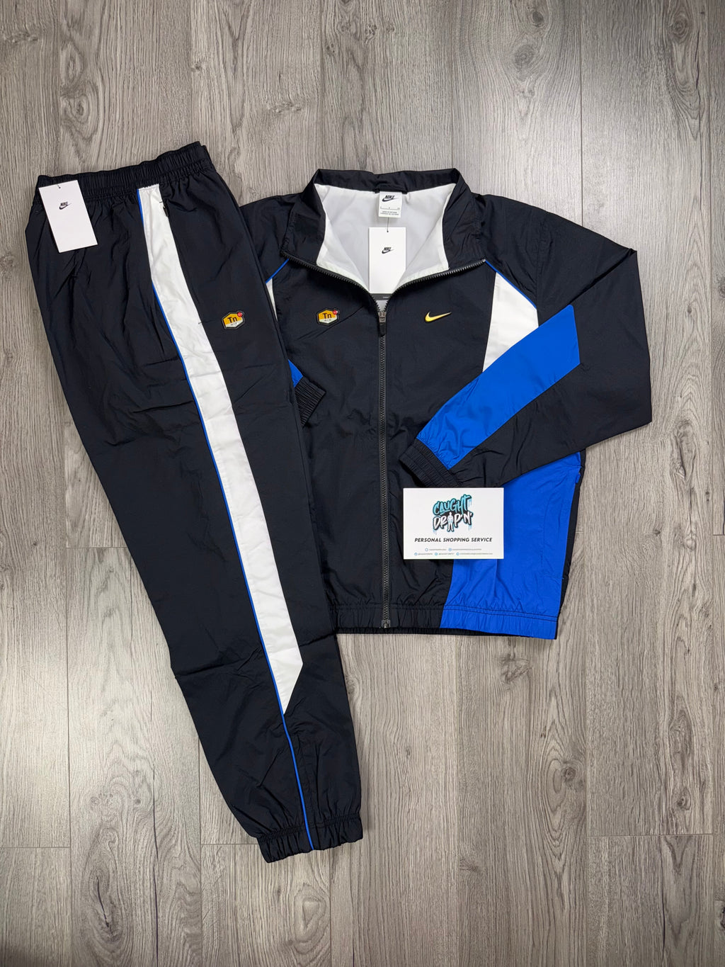 Nike TN Black, Game Royal Blue Tracksuit (Oversized Fit. Recommend Siz ...