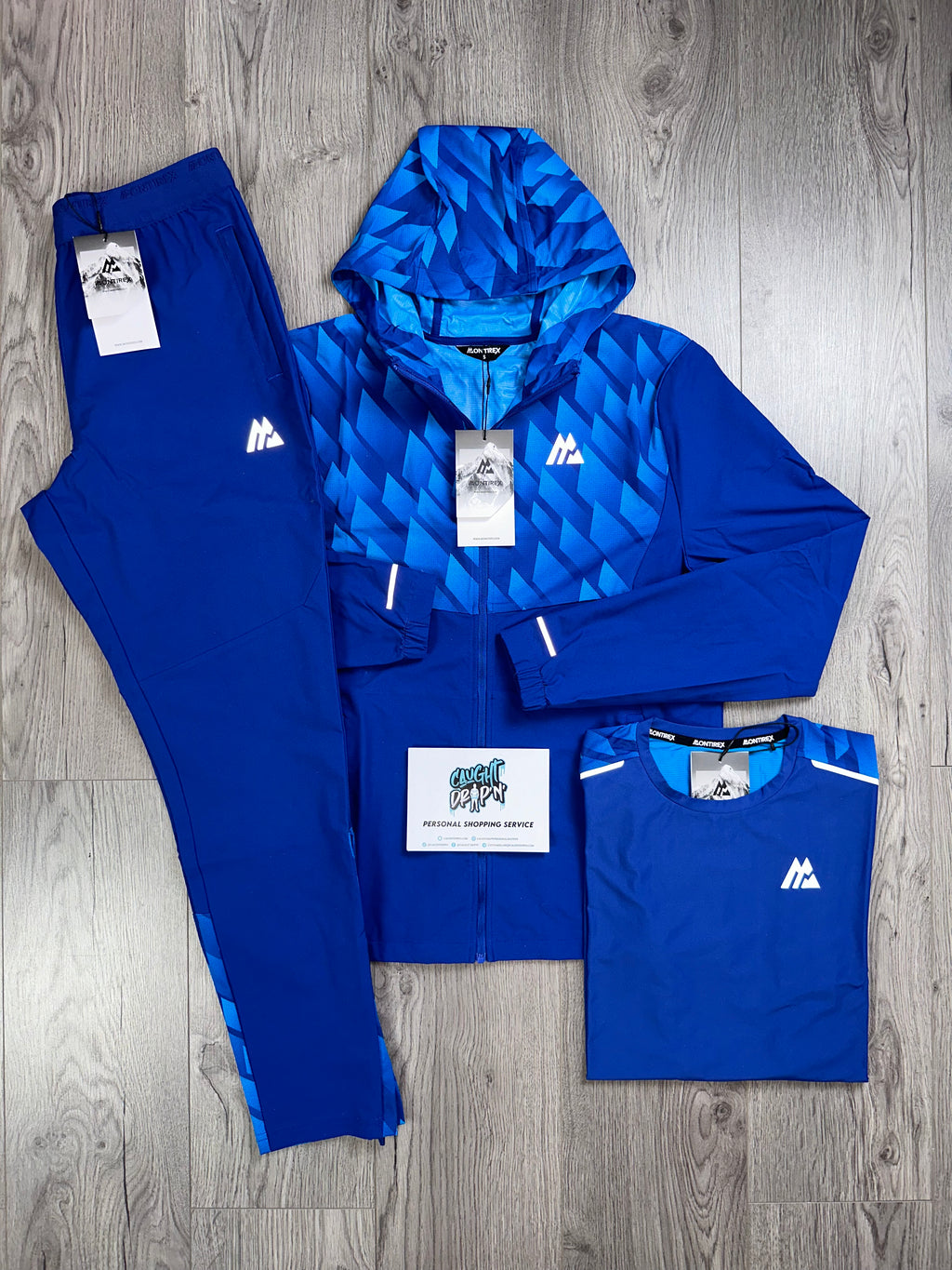 Montirex 3 Piece Charge Windrunner Tracksuit Blue – Caught Drip'N'