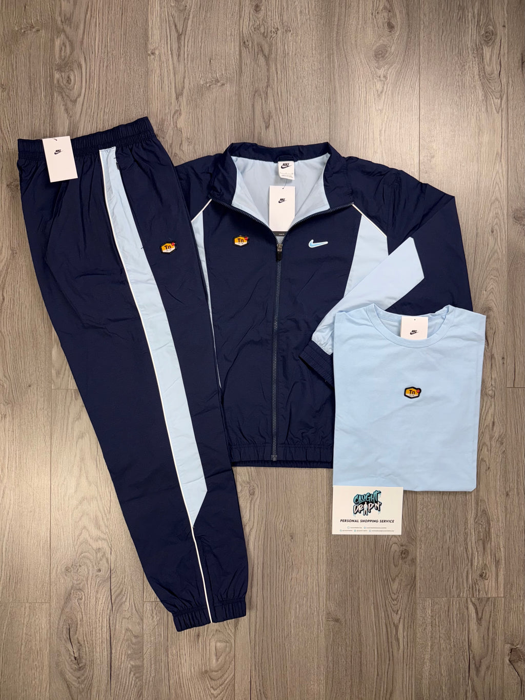 Nike 3 Piece TN Obsidian, Celestine Blue Tracksuit (Oversized Fit. Rec ...