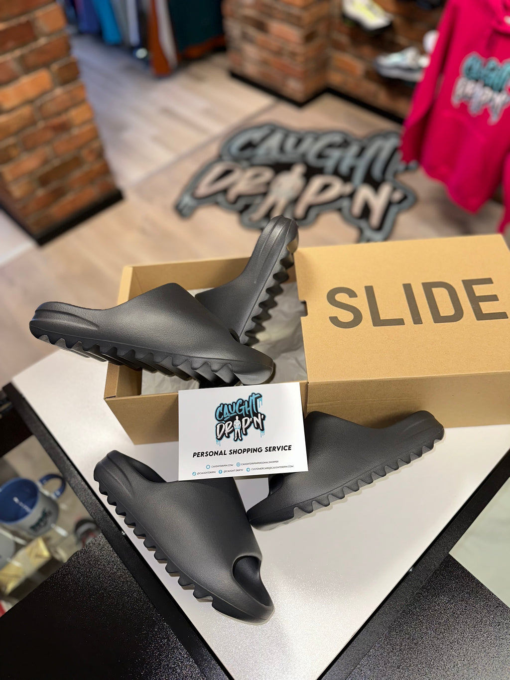 Adidas Yeezy Slide Onyx – Caught Drip'N'