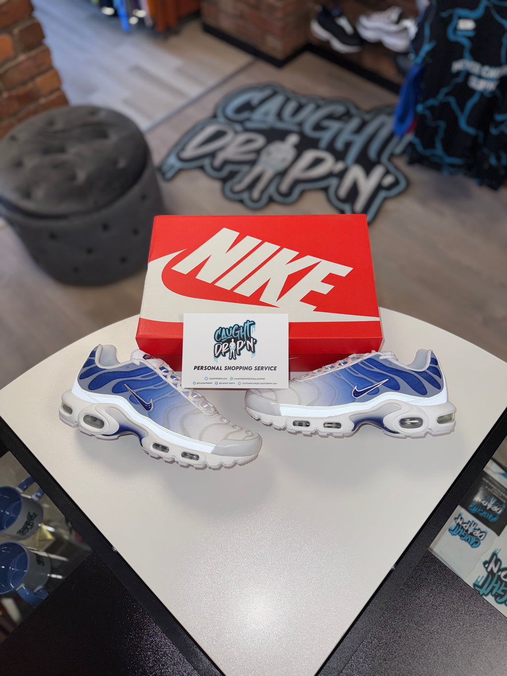 Nike Air Max Plus TN White | Royal Blue Fade – Caught Drip'N'