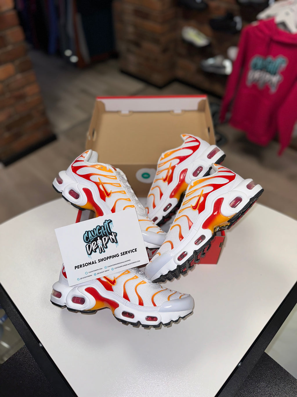 Nike Air Max Plus TN White Lava GS – Caught Drip'N'