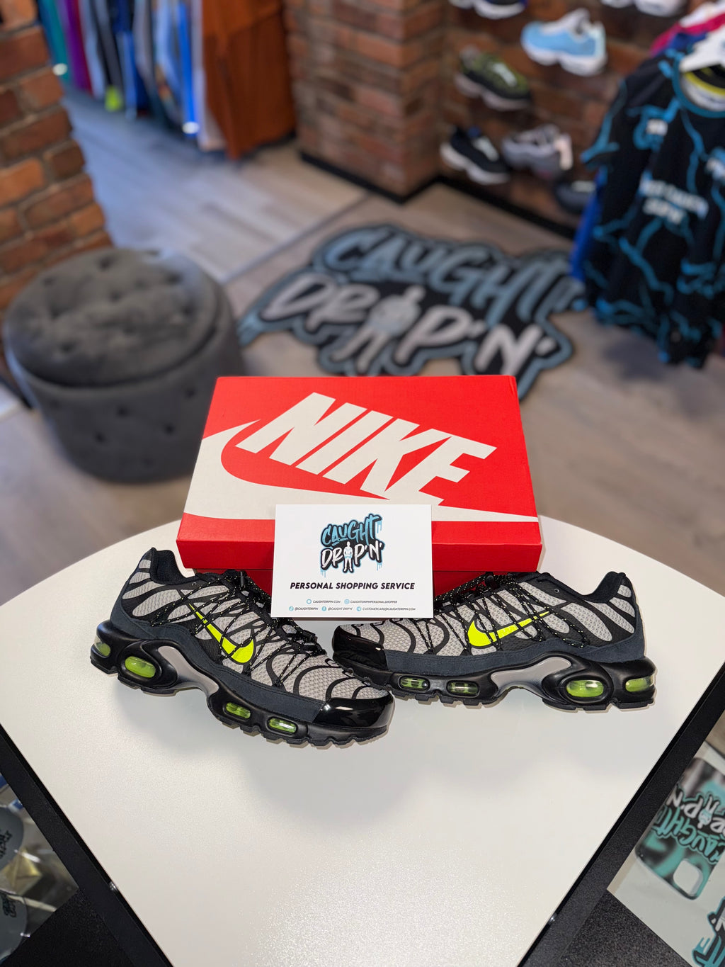 Nike Air Max Plus TN Utility Barely Volt | Grey – Caught Drip'N'