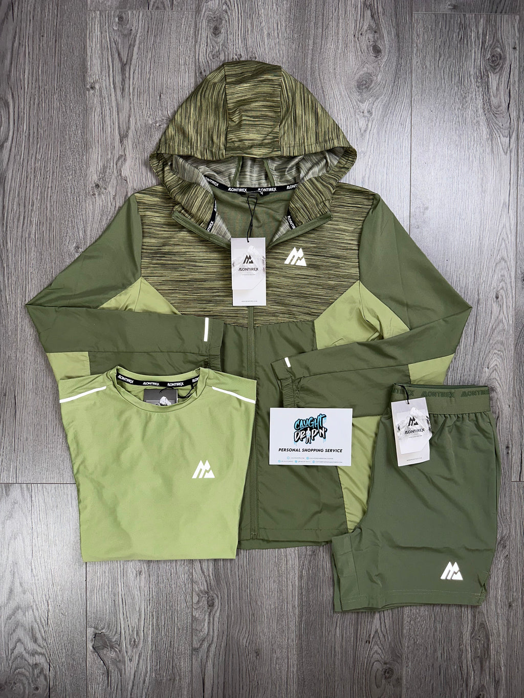 Montirex Trail 3 Piece Windrunner Set Khaki Green – Caught Drip'N'