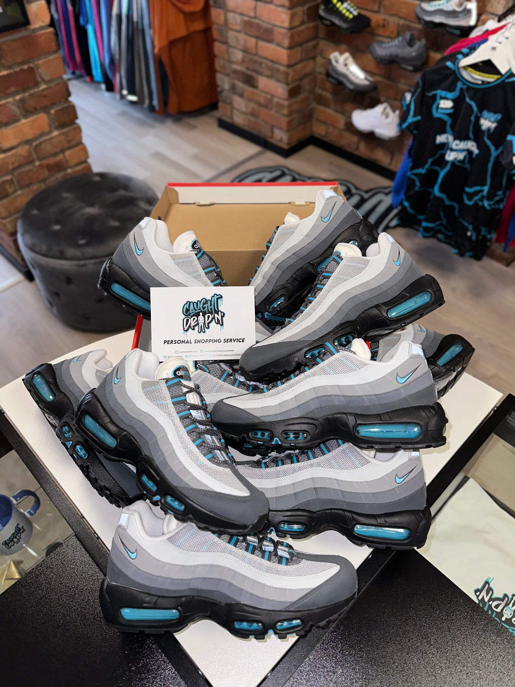 Nike Air Max 95’s Iron Grey | Baltic Blue – Caught Drip'N'