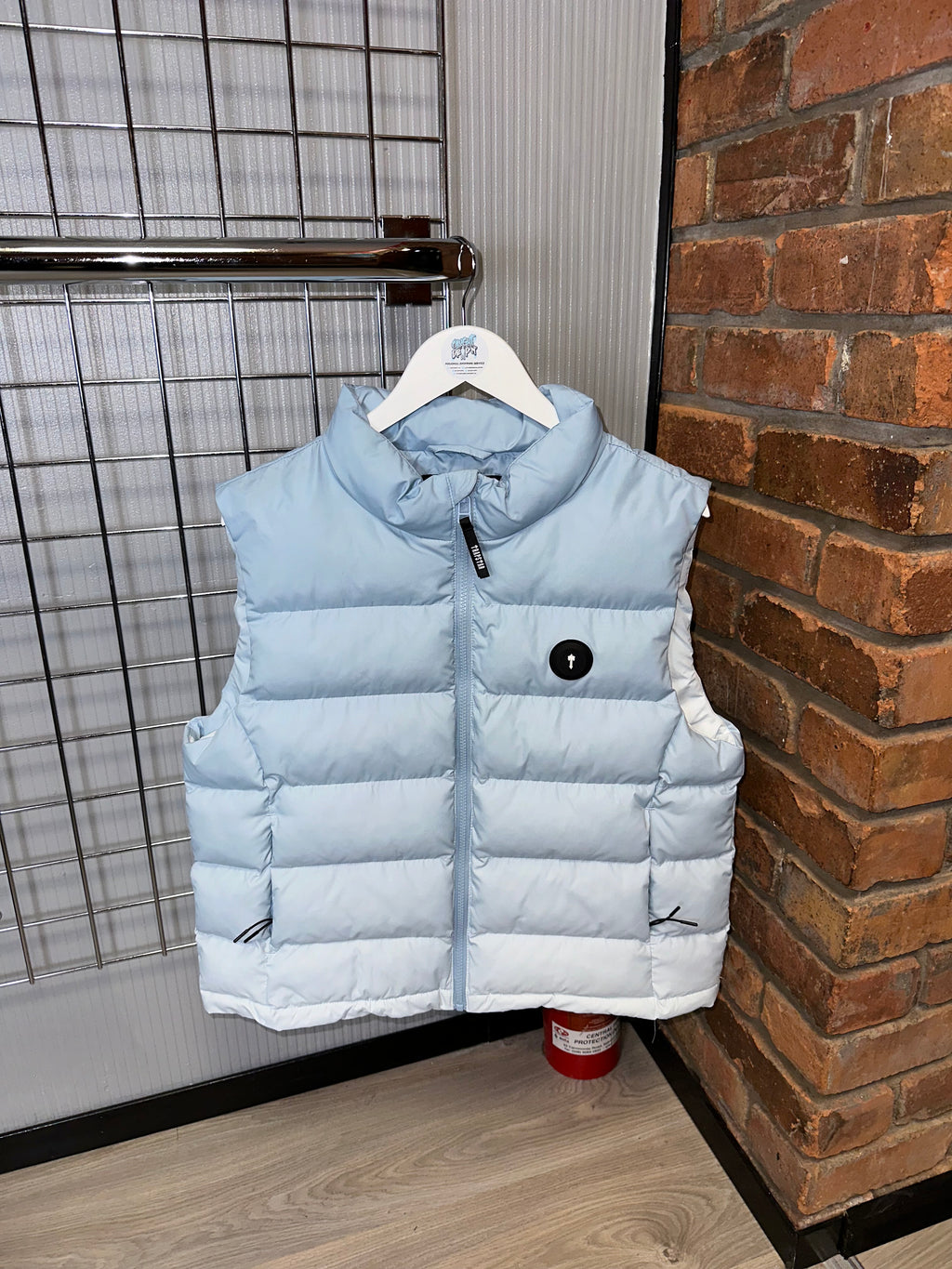 Trapstar Irongate Gilet, Bodywarmer | Ice Blue – Caught Drip'N'