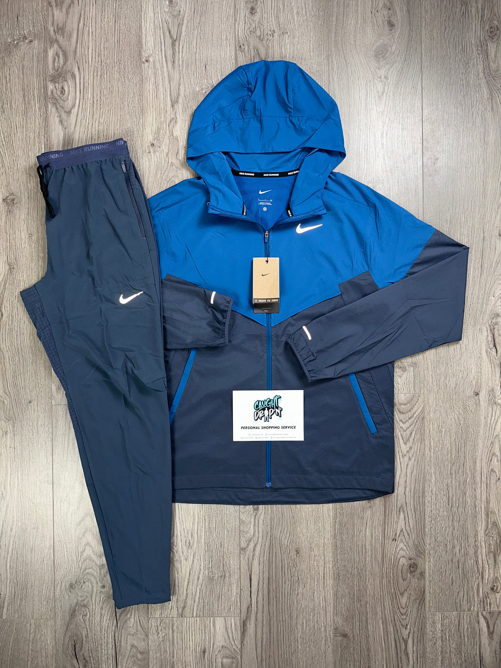 Nike Windrunner Run Division Tracksuit Court Blue | Navy – Caught Drip'N'