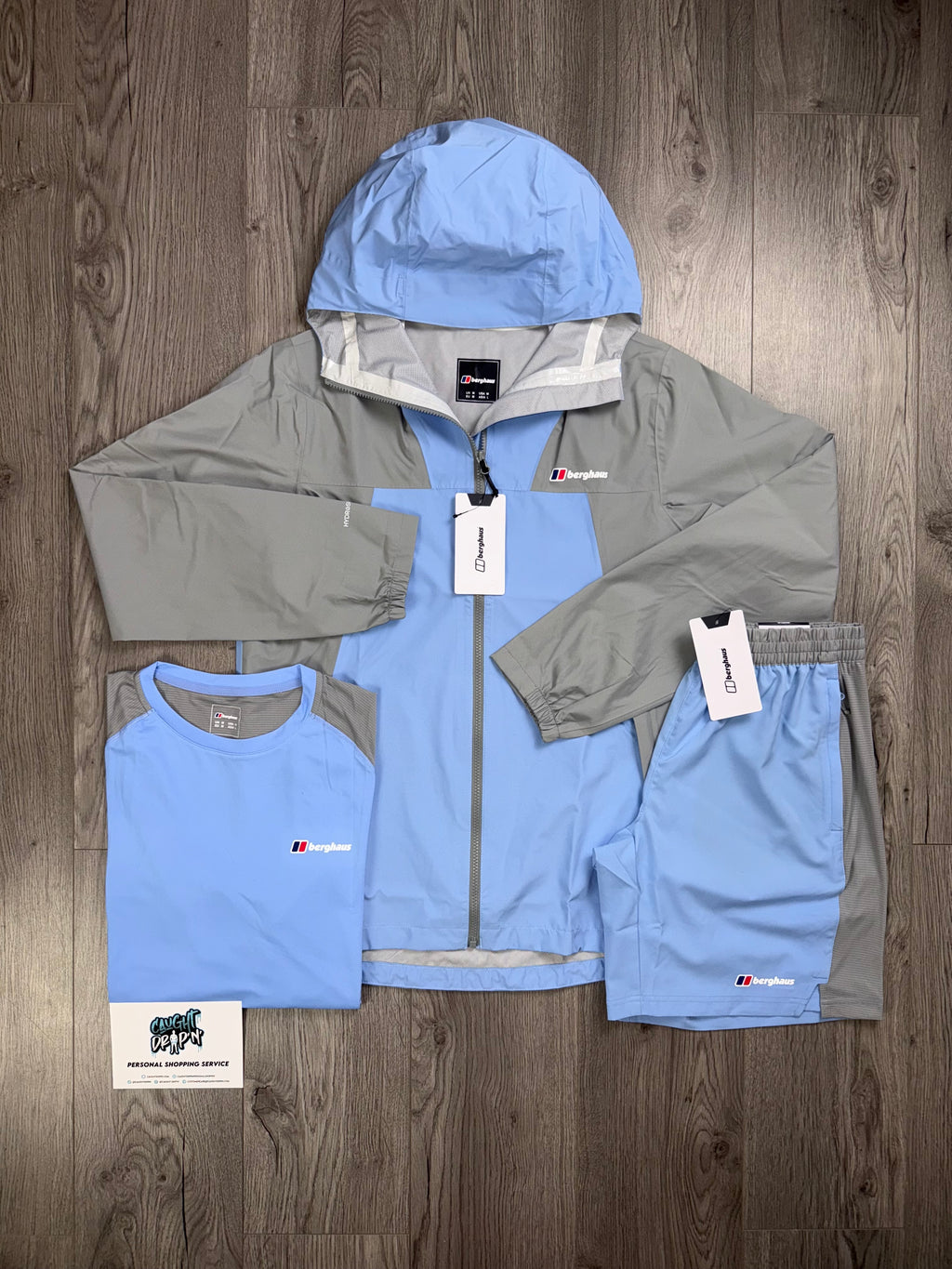 Berghaus 3 Piece Light Windrunner Set Baby Blue | Iron Grey – Caught ...