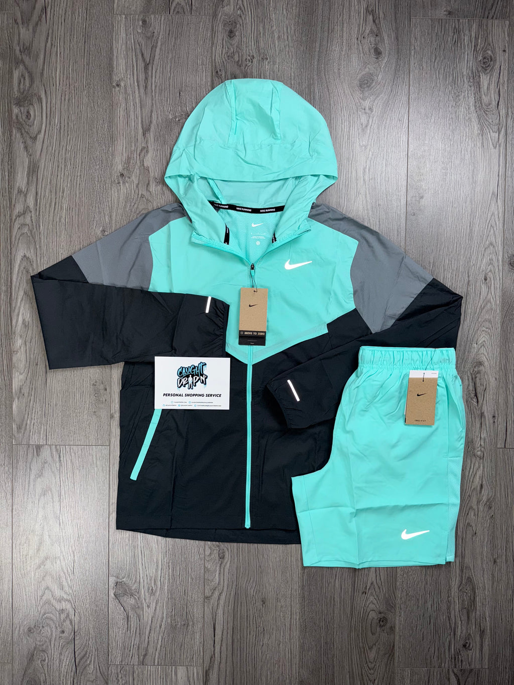 Nike Windrunner Hyper Turquoise | Anthracite Set – Caught Drip'N'