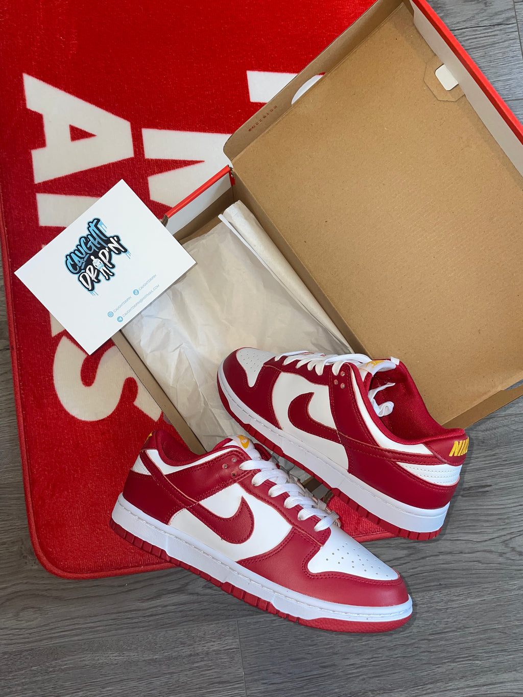Nike Dunk Low Gym Red – Caught Drip'N'