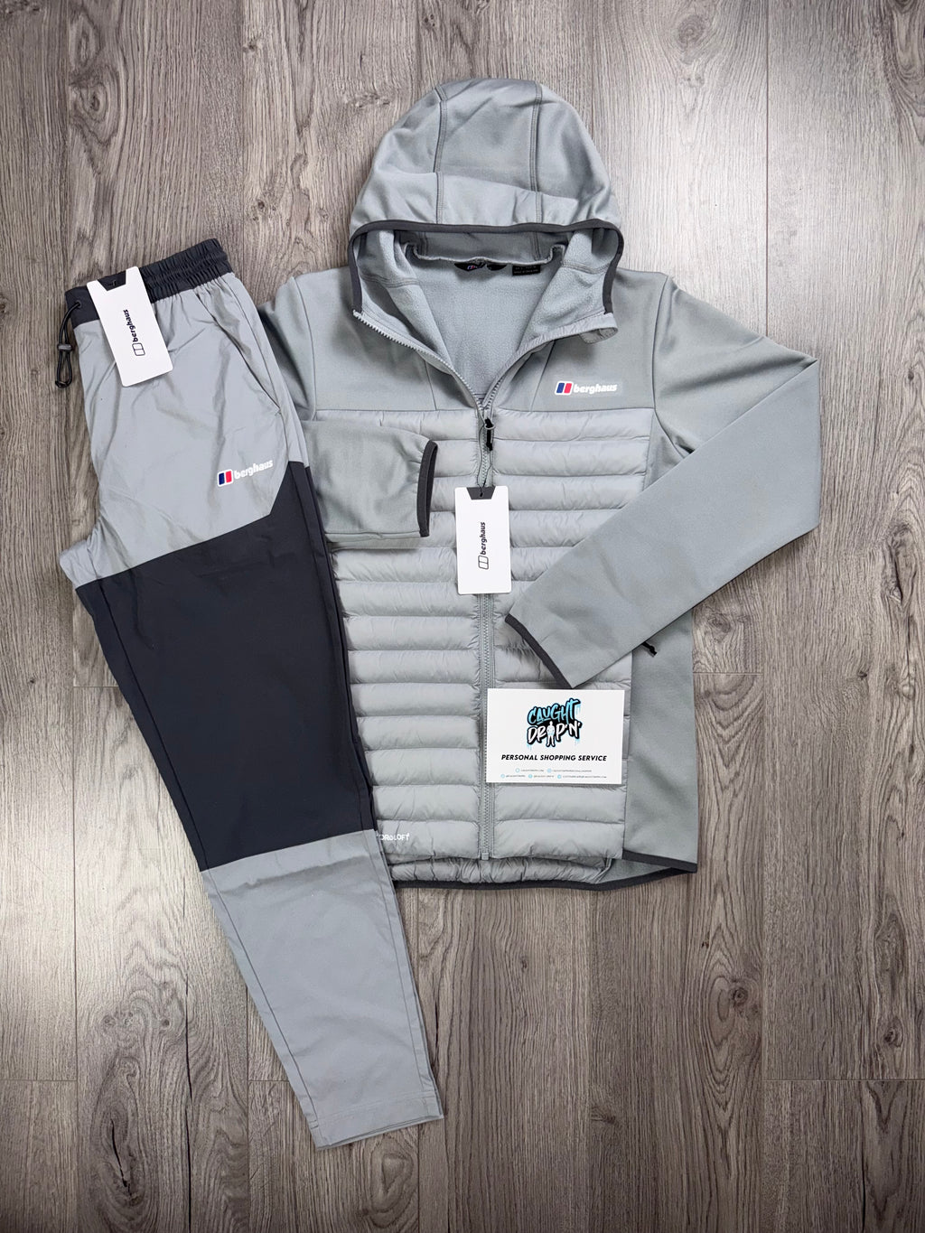 Berghaus Vaskye Full Zip Two Tone Grey Tracksuit – Caught Drip'N'