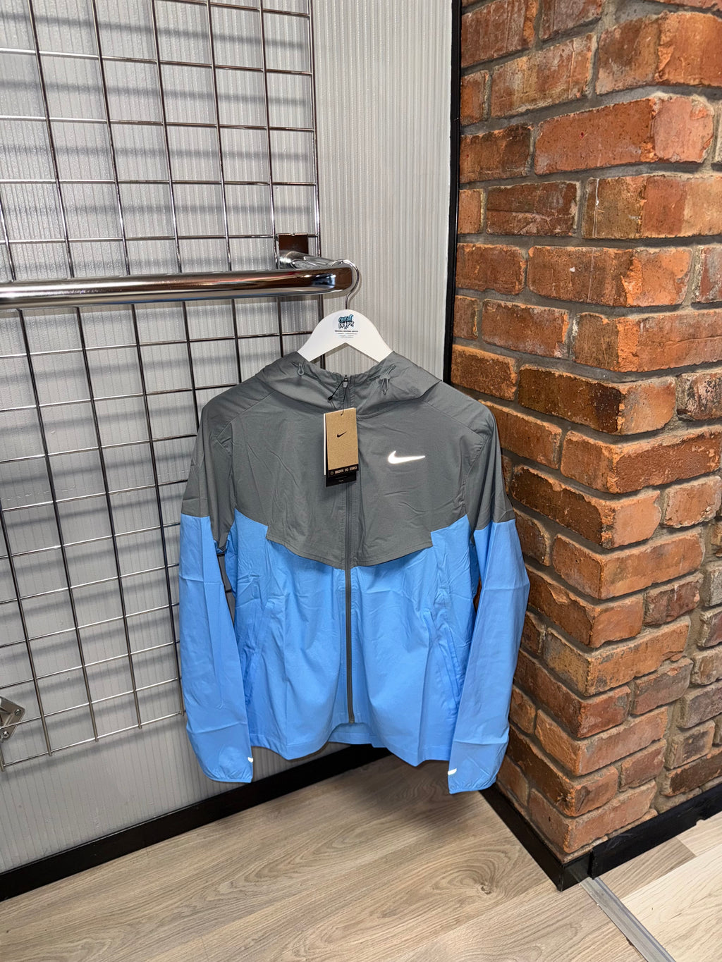 Nike Windrunner Jacket Cool Grey | University Blue – Caught Drip'N'