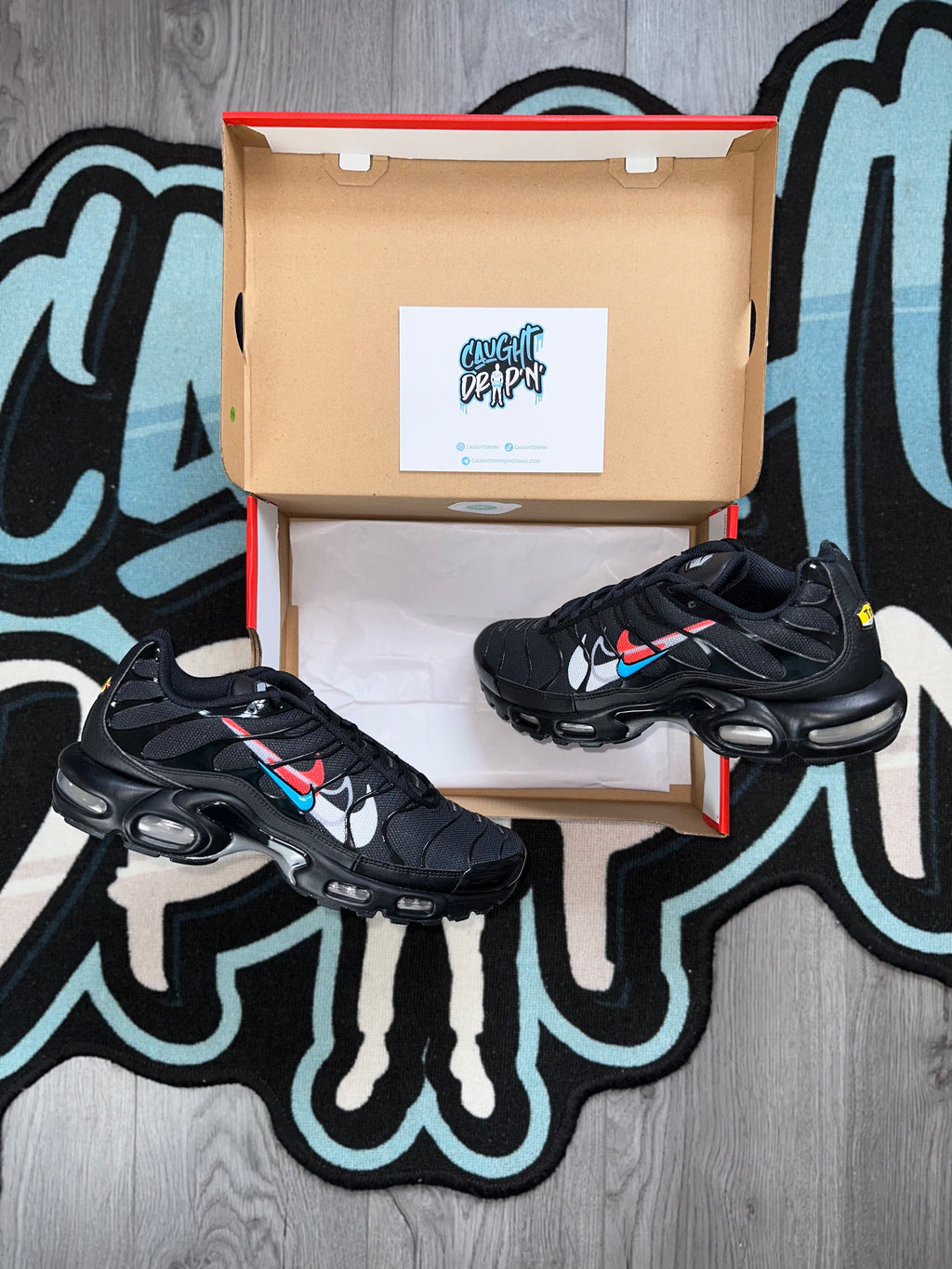 Nike Air Max Plus TN Black | Multi Swoosh – Caught Drip'N'
