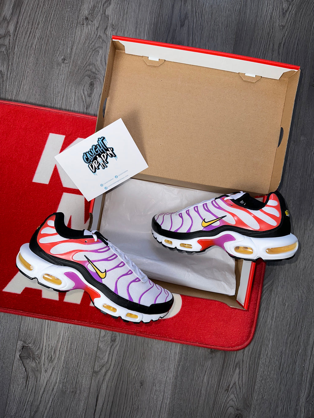 Nike Air Max Plus TN White, Red, Purple Pulse – Caught Drip'N'