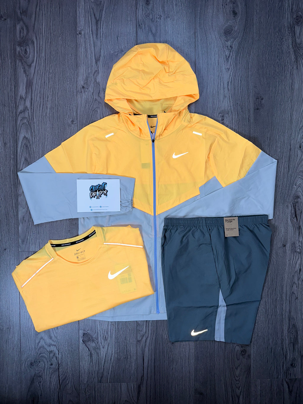 Nike 3 Piece Citron Pulse Windbreaker Set – Caught Drip'N'